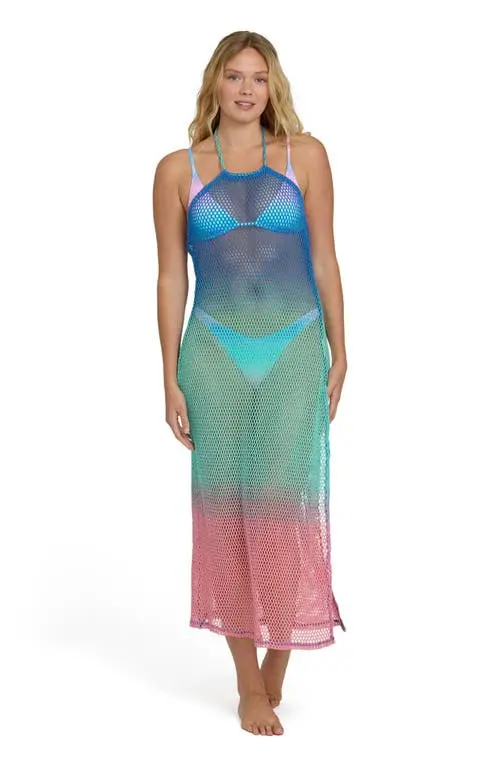 BILLABONG Sun Vision Open Stitch Cotton Cover-up Midi Dress