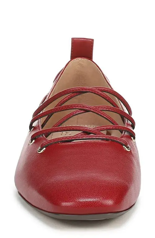 27 EDIT NATURALIZER Carla Ghillie Flat - Hearts Flame Red