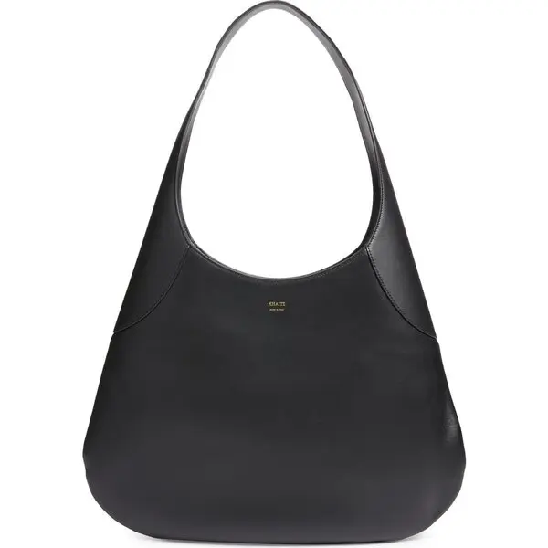 Khaite Large Joan Leather Hobo Bag - 200 Black