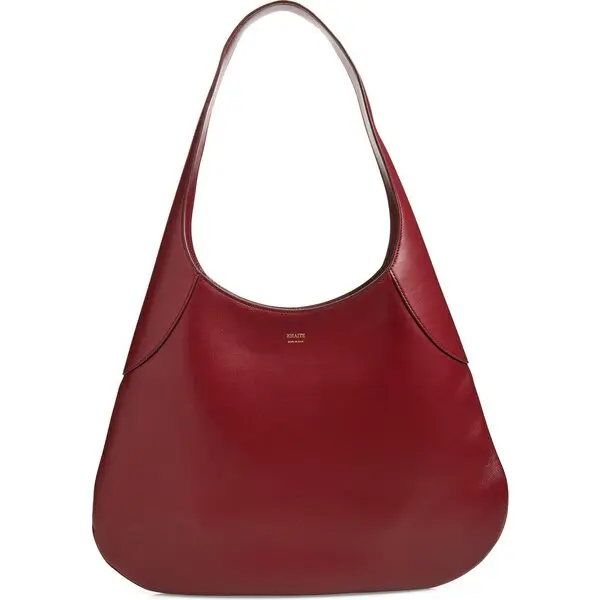Khaite Large Joan Leather Hobo Bag - 524 Oxblood