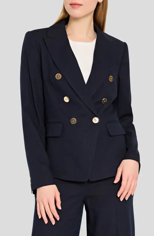 TAHARI ASL Double Breasted Blazer - New Navy