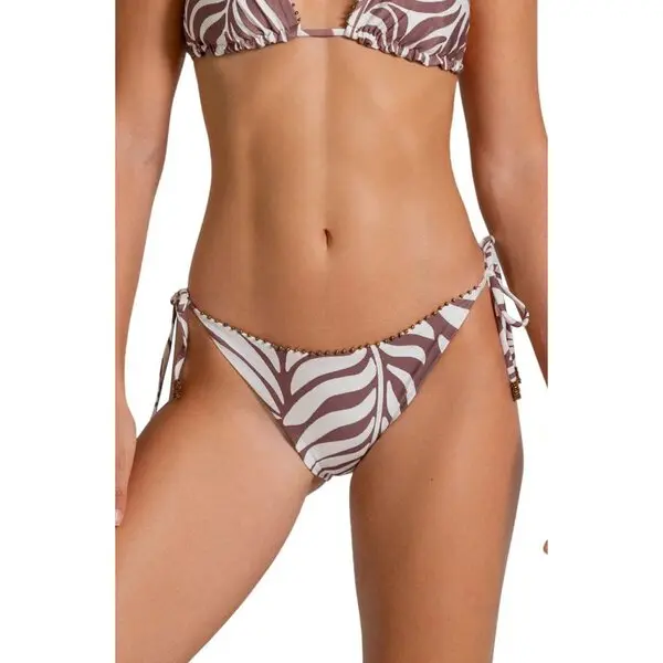 Cosita Linda Printed Bikini Bottom - Vanilla Custard