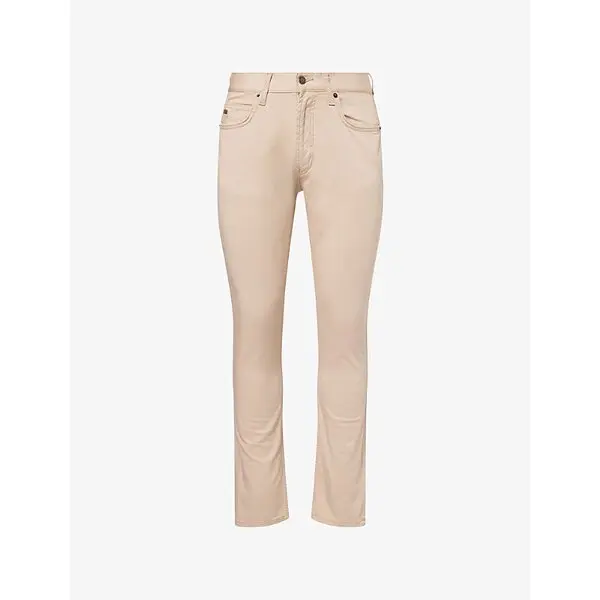 Emporio Armani Regular-fit Slim-leg Denim Jeans - Beige
