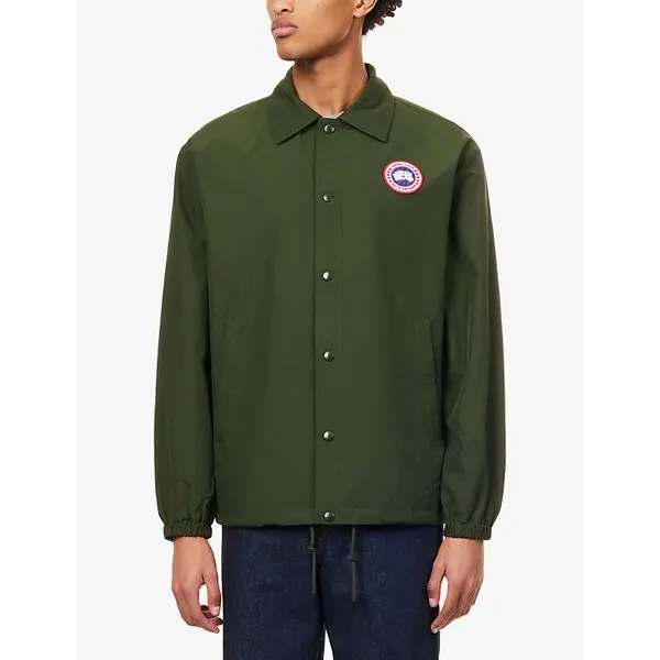 Canada Goose Brand-badge Cotton-blend Jacket - Moss Khaki