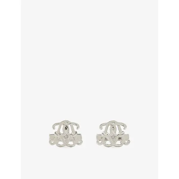 REISS Hitch Monogram Metal Cufflinks - Silver