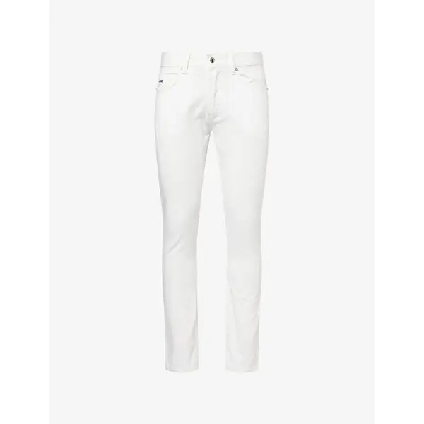 Emporio Armani Regular-fit Slim-leg Denim Jeans - Snow White