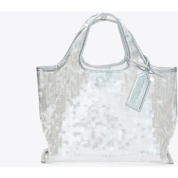 3.1 Phillip Lim Sequin Mini Market Tote - Silver