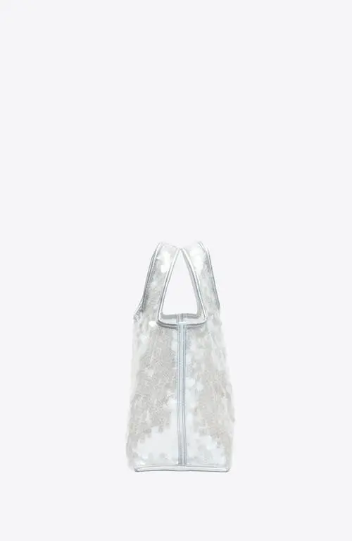 3.1 Phillip Lim Sequin Mini Market Tote - Silver