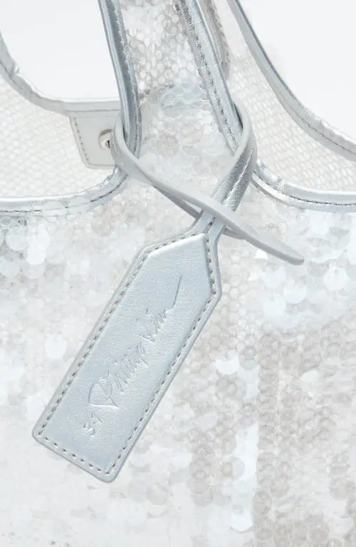3.1 Phillip Lim Sequin Mini Market Tote - Silver