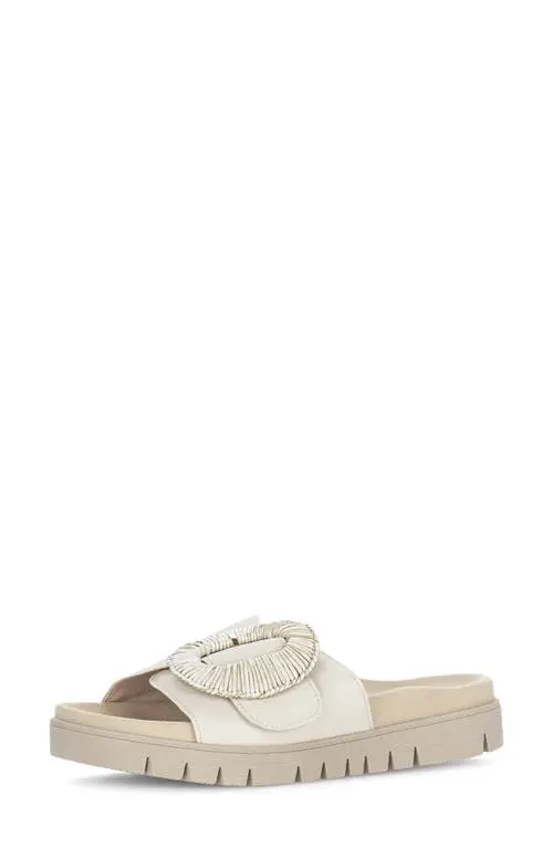 Gabor Platform Slide Sandal - Panna