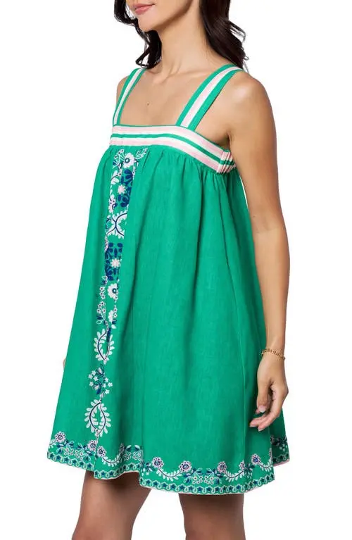 CIEBON Daina Floral A-line Babydoll Minidress