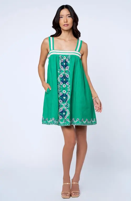 CIEBON Daina Floral A-line Babydoll Minidress