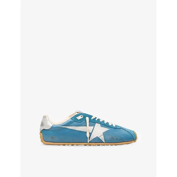GOLDEN GOOSE Marathon Speed 50962 Leather Trainers - Blue