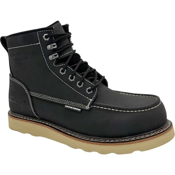 ADTEC 6" Moc-toe Work & Riding Boot - Black