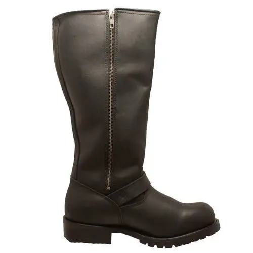 RIDETECS 16" Engineer Biker Boots With Zipper