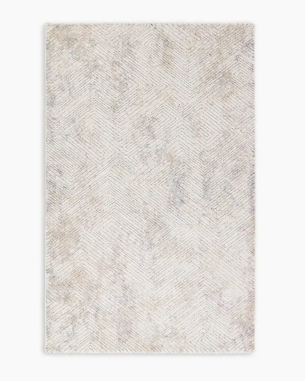 Quince Mateo Plush Performance Rug - Light Grey