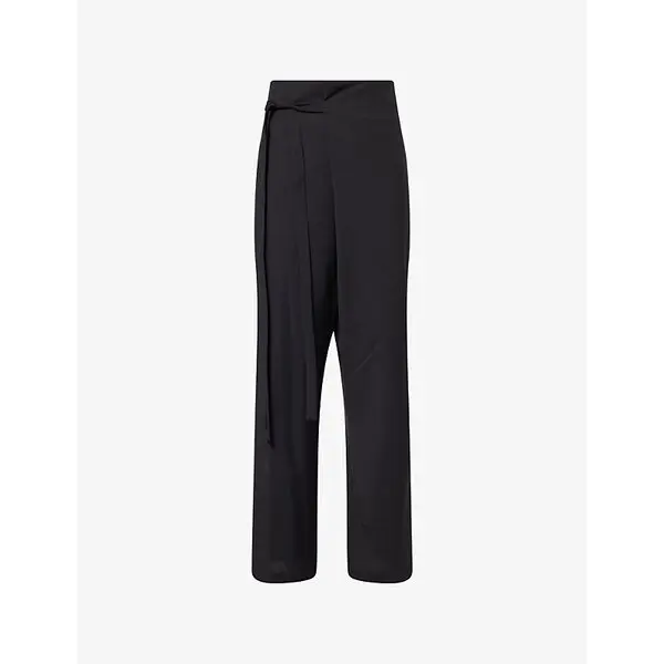 Fear Of God D1 Low-rise Wrap Wool Trousers - Black