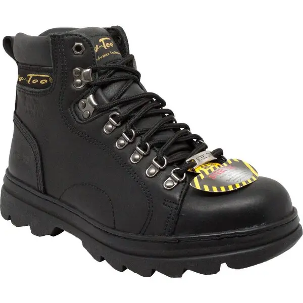 ADTEC 6" Steel Toe Hiker - Black