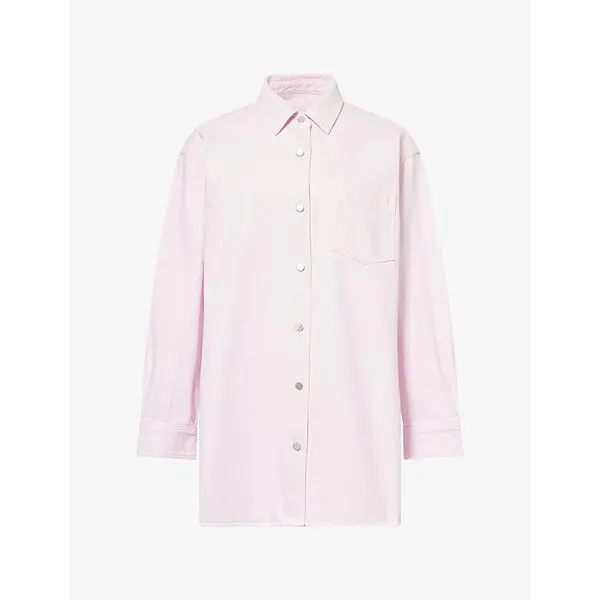 AGOLDE X Maria Mcmanus A-line Denim Shirt - Stone Wash Powder Pink