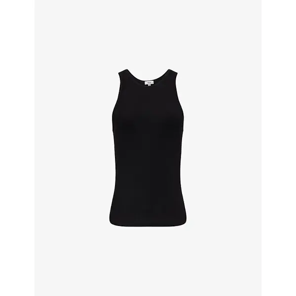 AGOLDE Finch Double-layered Jersey Tank Top - Black