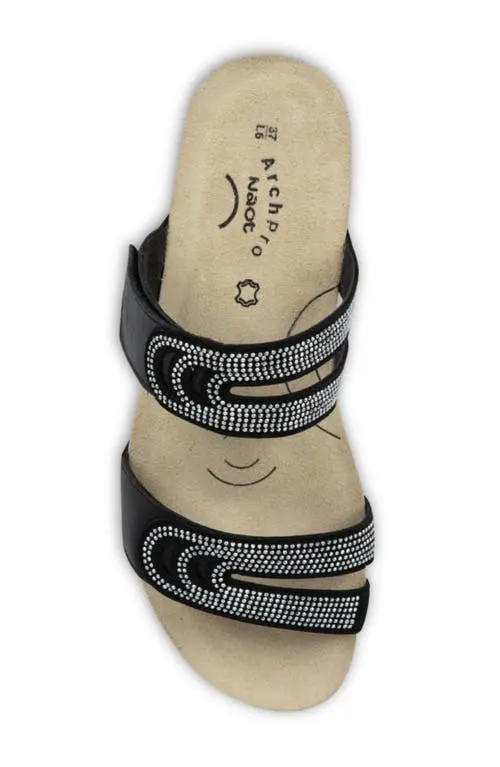 Naot Ainsley Arch Pro Sandal - Black Leather