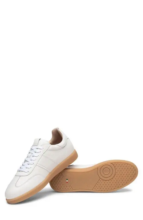 NEROGIARDINI Low-top Leather Sneaker - White
