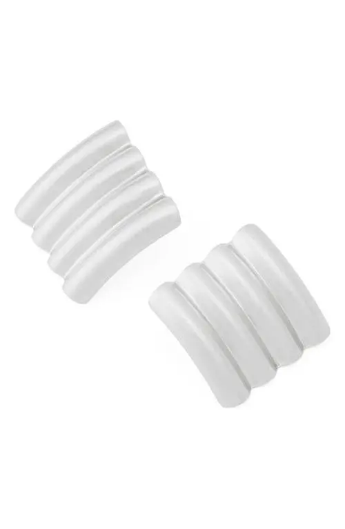 ALLSAINTS Multi Tube Stud Earrings - Warm Silver