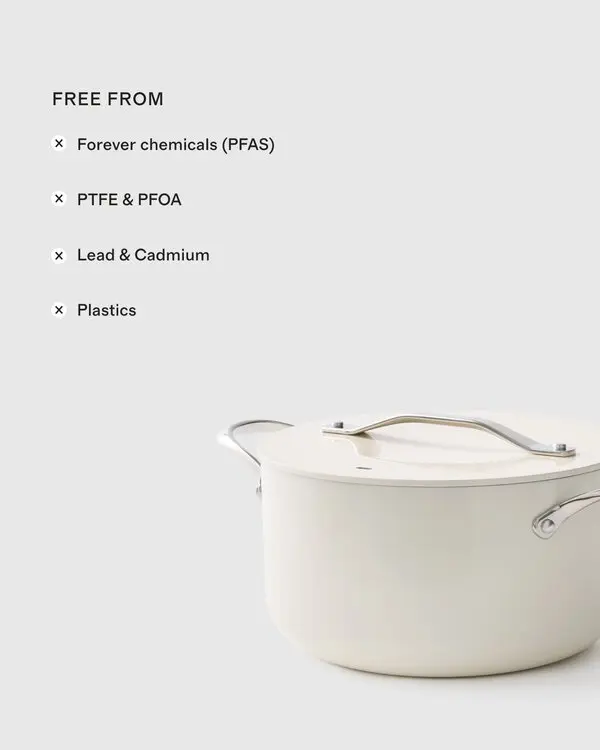 Quince Ceramic Nonstick Soup Pot: 6qt