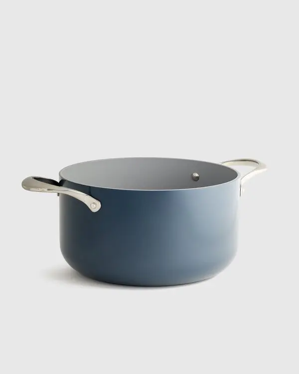 Quince Ceramic Nonstick Soup Pot: 6qt - Navy