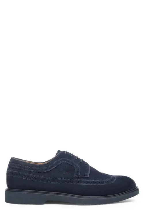 NEROGIARDINI Wingtip Derby - Navy