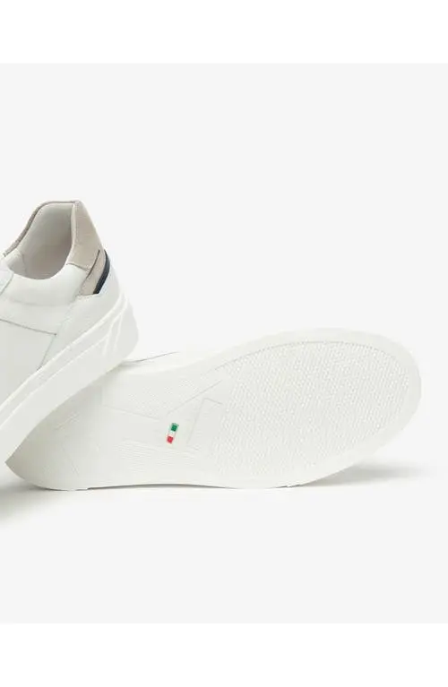 NEROGIARDINI Low Top Side Zip Sneakers - White
