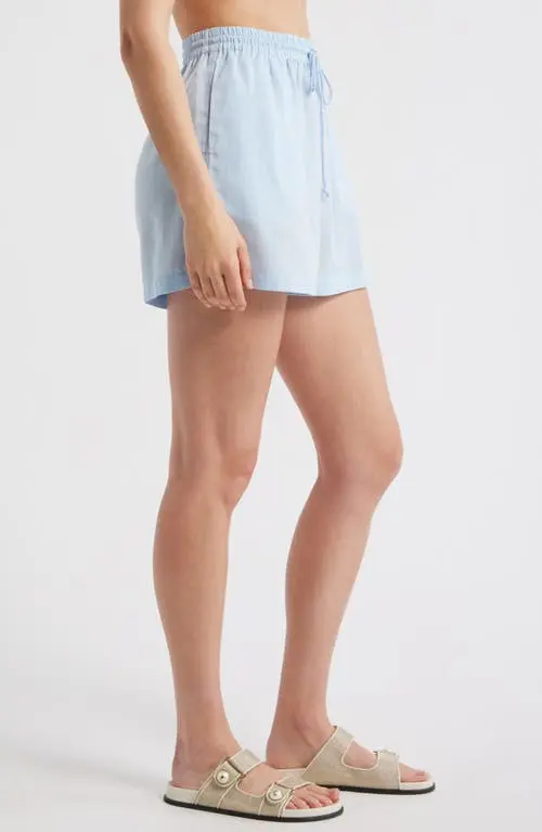 Nordstrom Linen Blend Drawstring Shorts - Blue Floaty