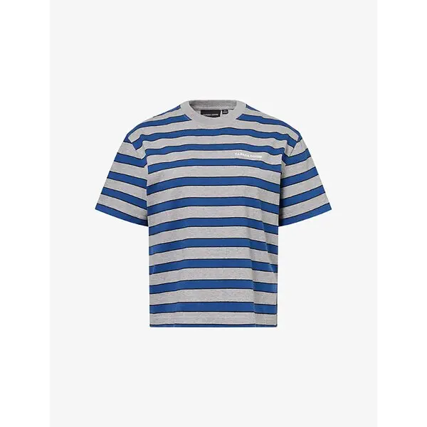 Canada Goose Roam Striped Cotton-jersey T-shirt - Navy Stripe