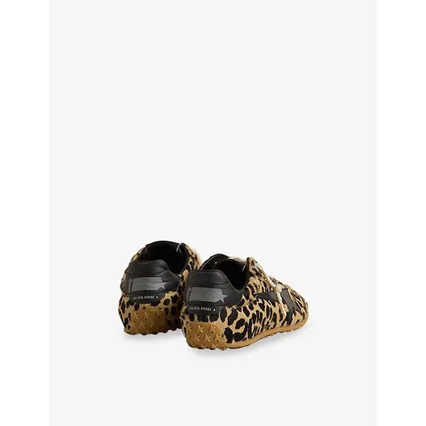 GOLDEN GOOSE Marathon Speed 90179 Pony Hair And Leather Sneakers - Blk/brown