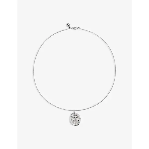 Monica Vinader Sisterhood Sterling- Pendant Necklace - Silver