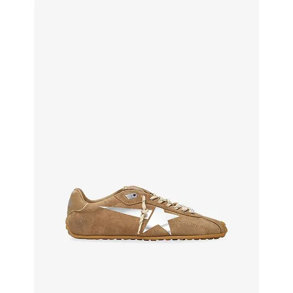 GOLDEN GOOSE Marathon Speed 15331 Suede Trainers - Beige Comb