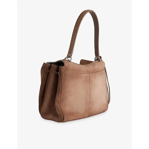 Balenciaga Rodeo Small Suede Top-handle Bag - Sesame