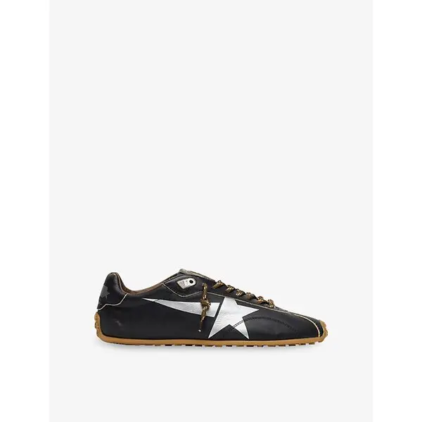 GOLDEN GOOSE Marathon Speed 55381 Leather Trainers - Dark Brown