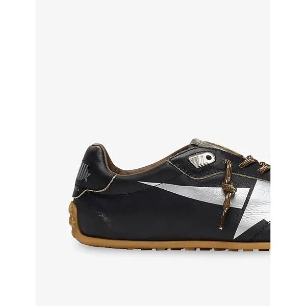 GOLDEN GOOSE Marathon Speed 55381 Leather Trainers - Dark Brown