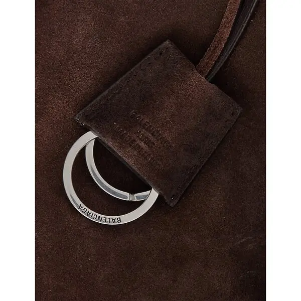 Balenciaga Rodeo Medium Suede Top-handle Bag - Light Espresso