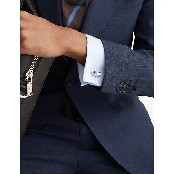 REISS Carrick Twisted Metal Cufflinks
