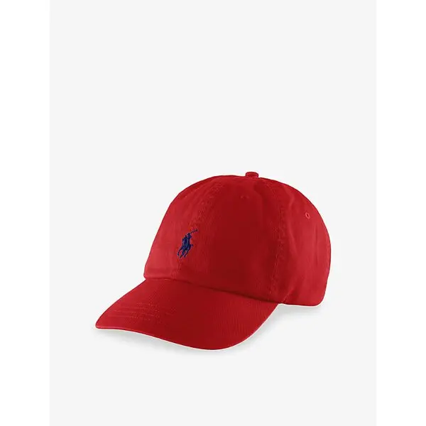 Polo Ralph Lauren Logo-embroidered Baseball Cap - Rl2000 Red/blue