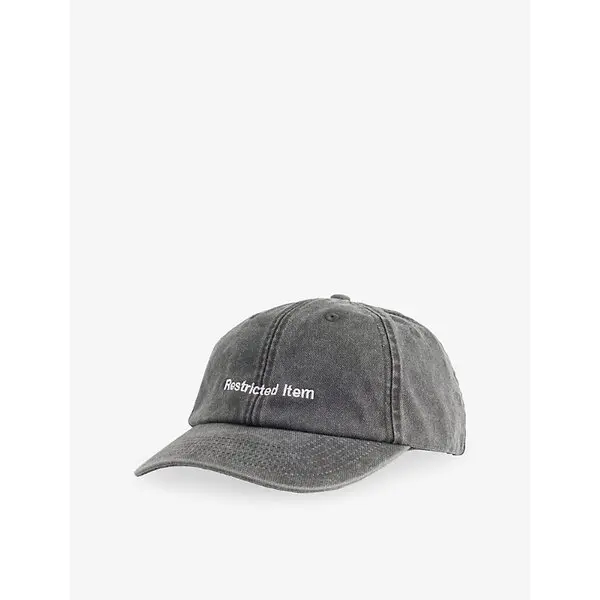 ANYA HINDMARCH Embroidered Cotton Baseball Cap - Black