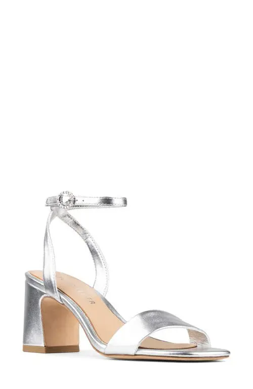 DONALD PLINER Ankle Strap Sandal - Silver