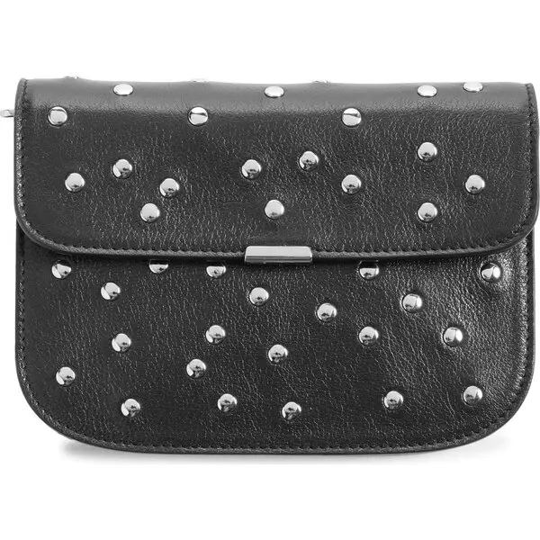 LEMAIRE Soft Tab Studded Leather Wallet - Dark Chocolate Br490
