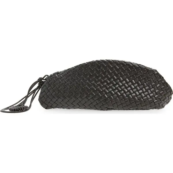 Bottega Veneta Small Onda Intrecciato Leather Clutch - 2006 Espresso