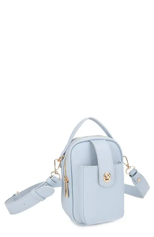 MALI + LILI Parker Faux Leather Crossbody - Blue