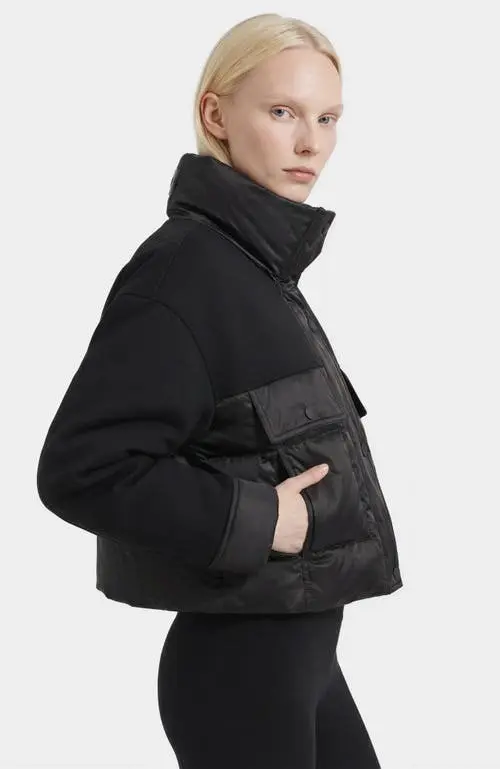 Rudsak Mixed Media Down Jacket - Black