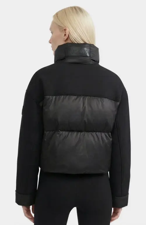 Rudsak Mixed Media Down Jacket - Black