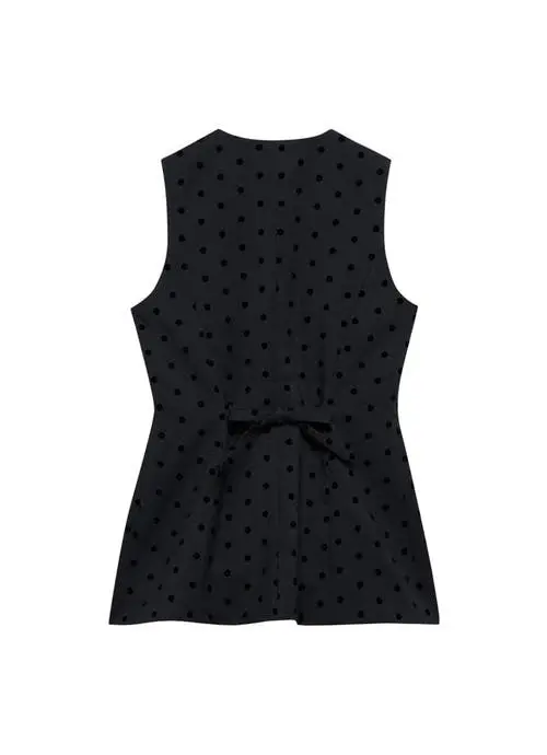 Mint Velvet Polka Dot Longline Waistcoat